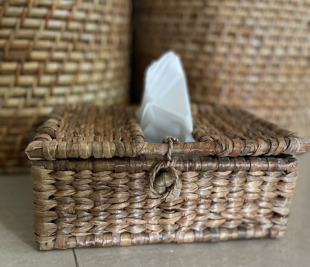 Water Hyacinth Tissue Box - 100% Handmade - Etsy