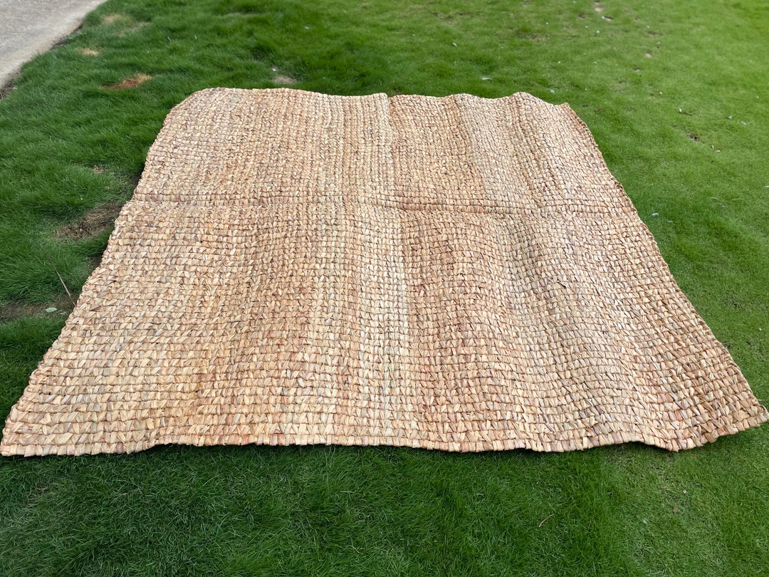 Hand Braided Weaved Mat From Water Hyacinth - Etsy