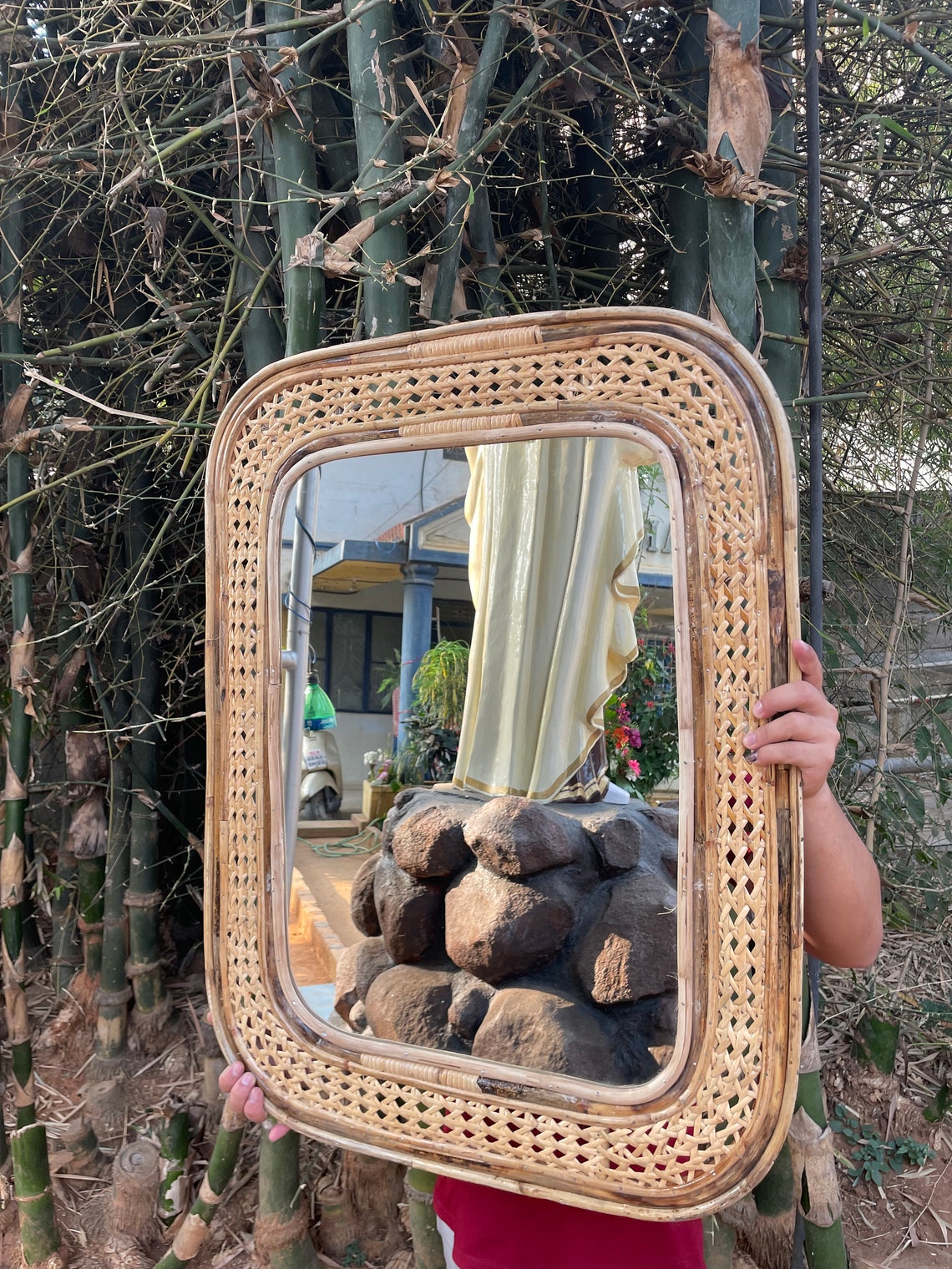 Cane Framed Mirrors Choose Your Size 94x66 Cm or 87x66 Cm Handmade and ...