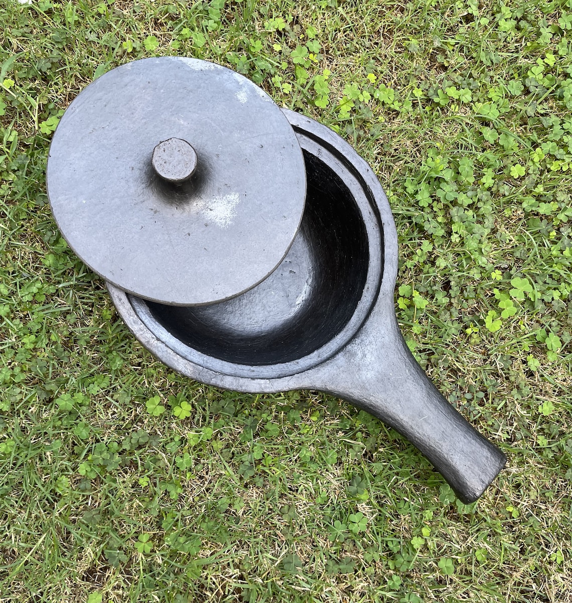 Longpi Pottery Cook and Serve Vessel With Handle - 100% Natural and ...