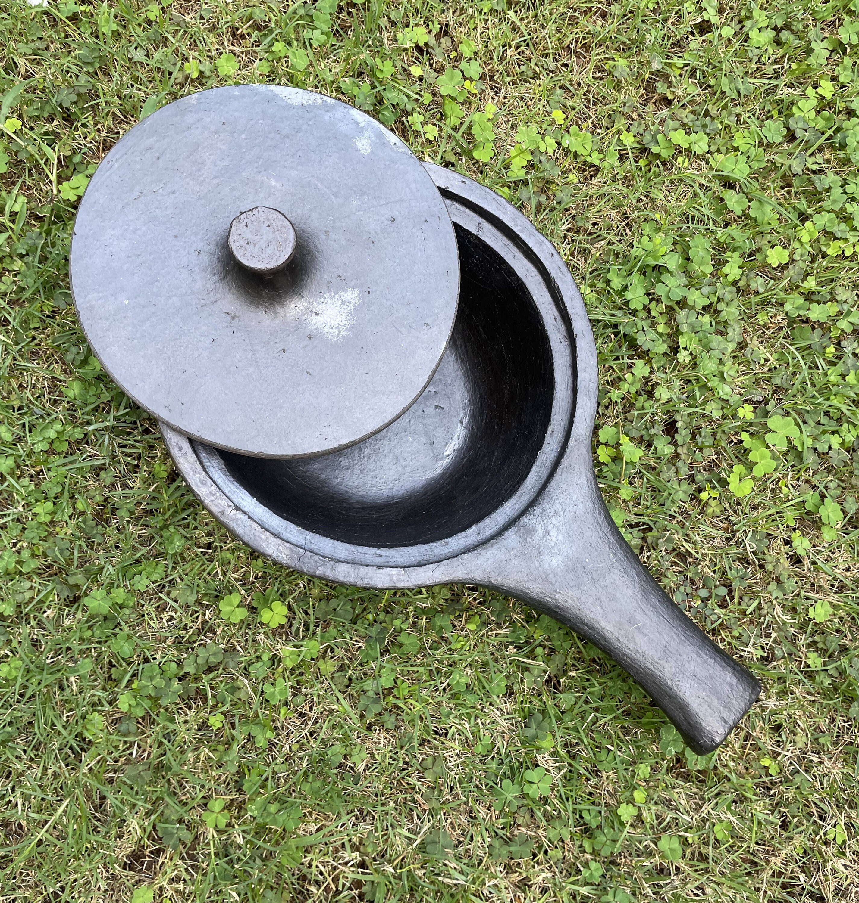 Longpi Pottery Cook and Serve Vessel With Handle - 100% Natural and ...