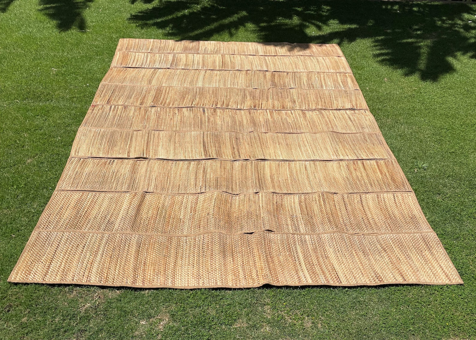 Water Hyacinth Foldable Outdoor Mat - XL - 100% Natural and Handmade - Etsy