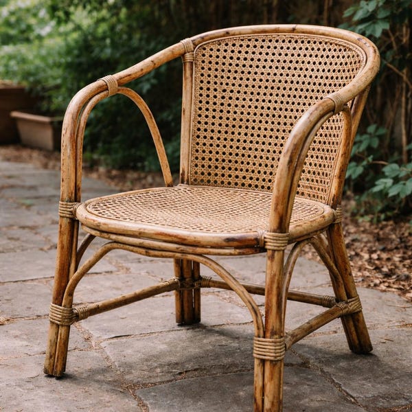 Rattan Arm Chairs - Etsy UK