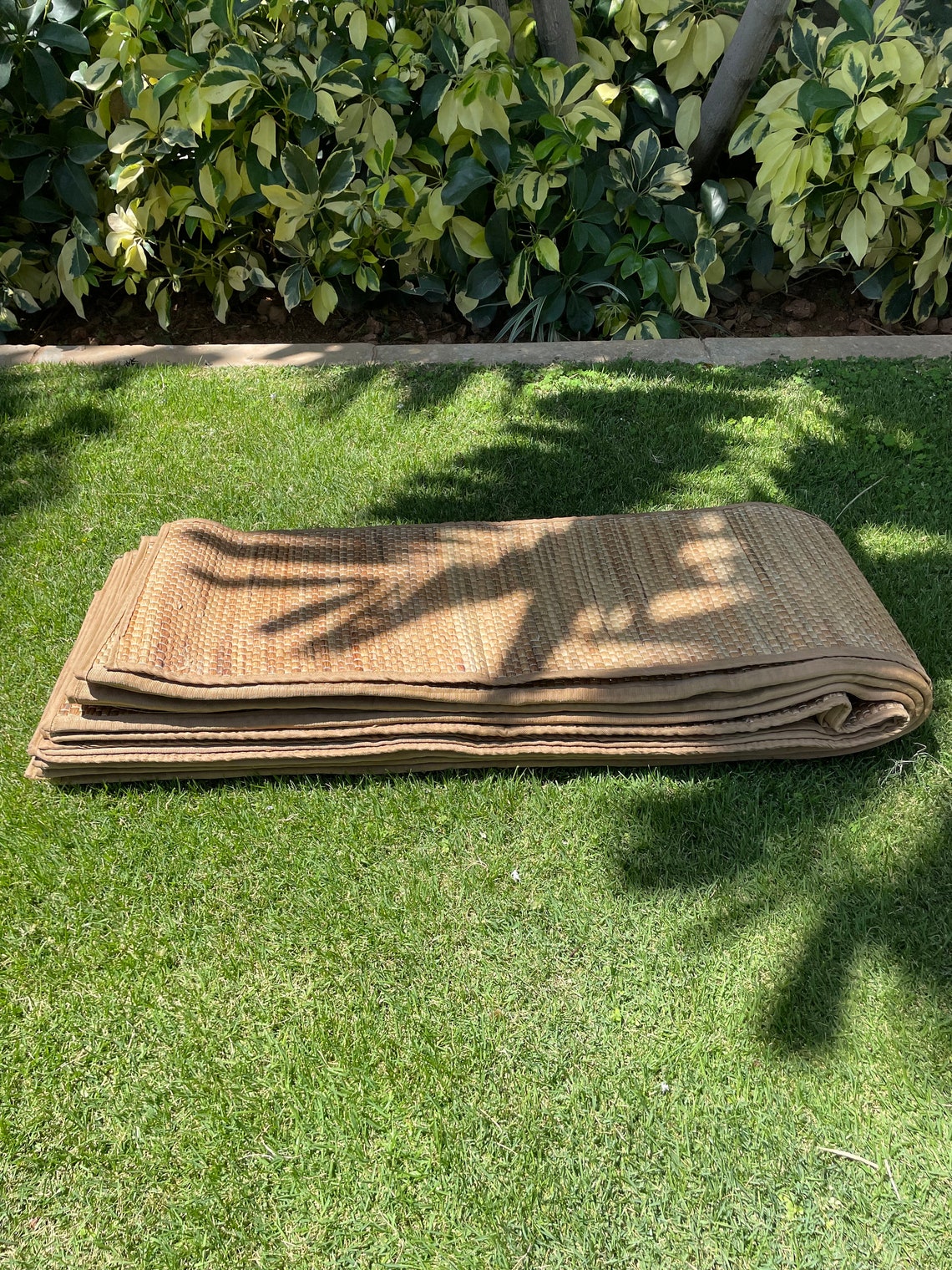 Water Hyacinth Foldable Outdoor Mat - XL - 100% Natural and Handmade - Etsy
