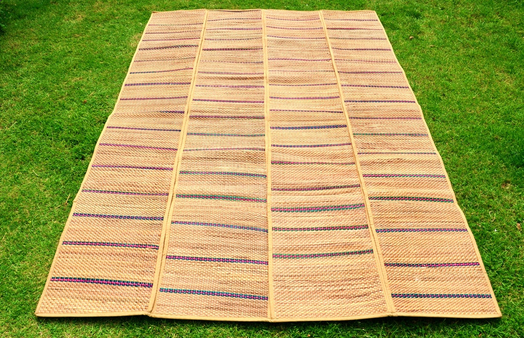 Water Hyacinth Foldable Outdoor Mat 6 Feet X 4 Feet Handmade and ...