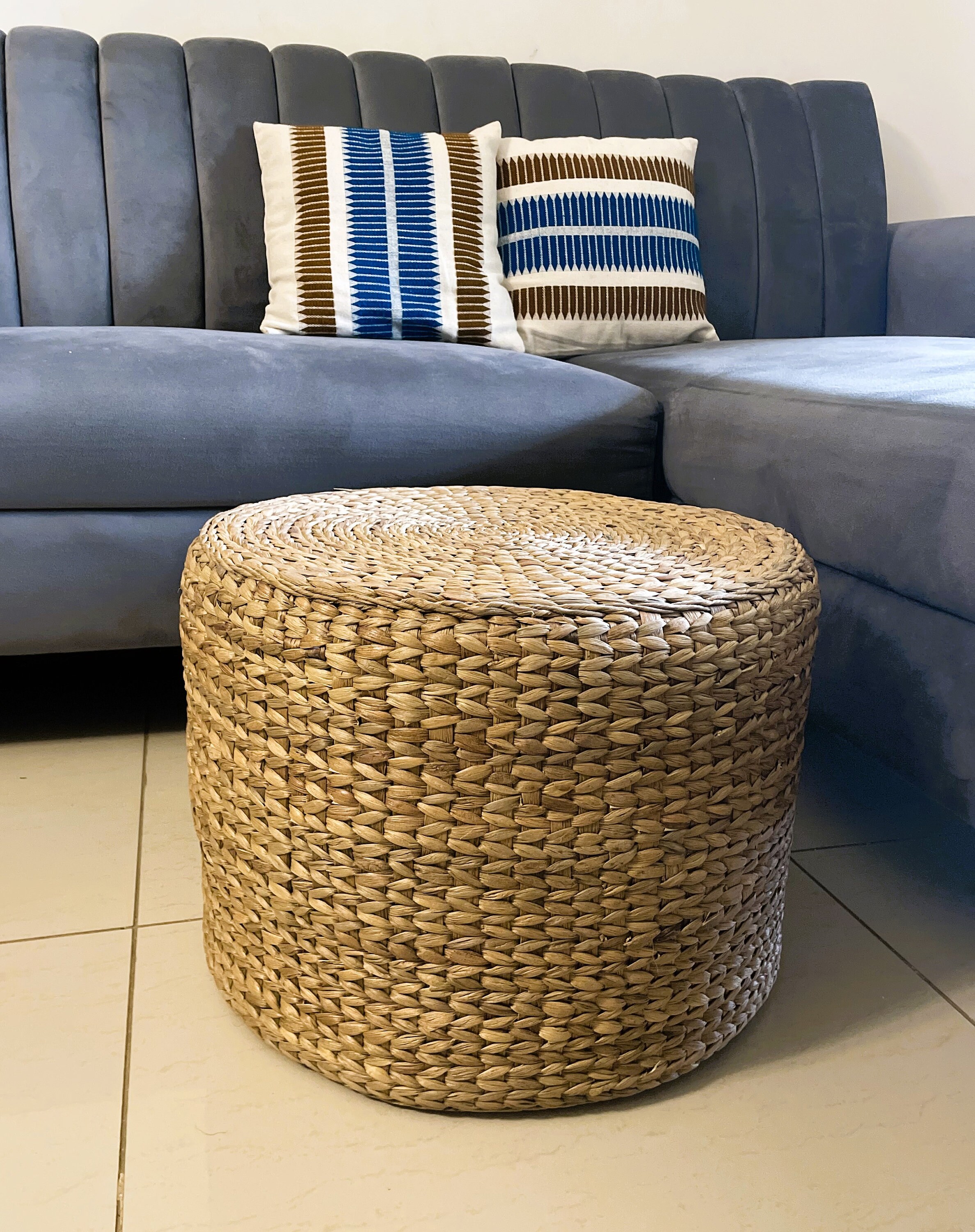 Handmade Water Hyacinth Stool - Lightweight, Sturdy, and Versatile - Etsy