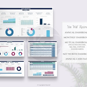 Personal Finance Planner, Digital Budget Spreadsheet Template, Yearly ...