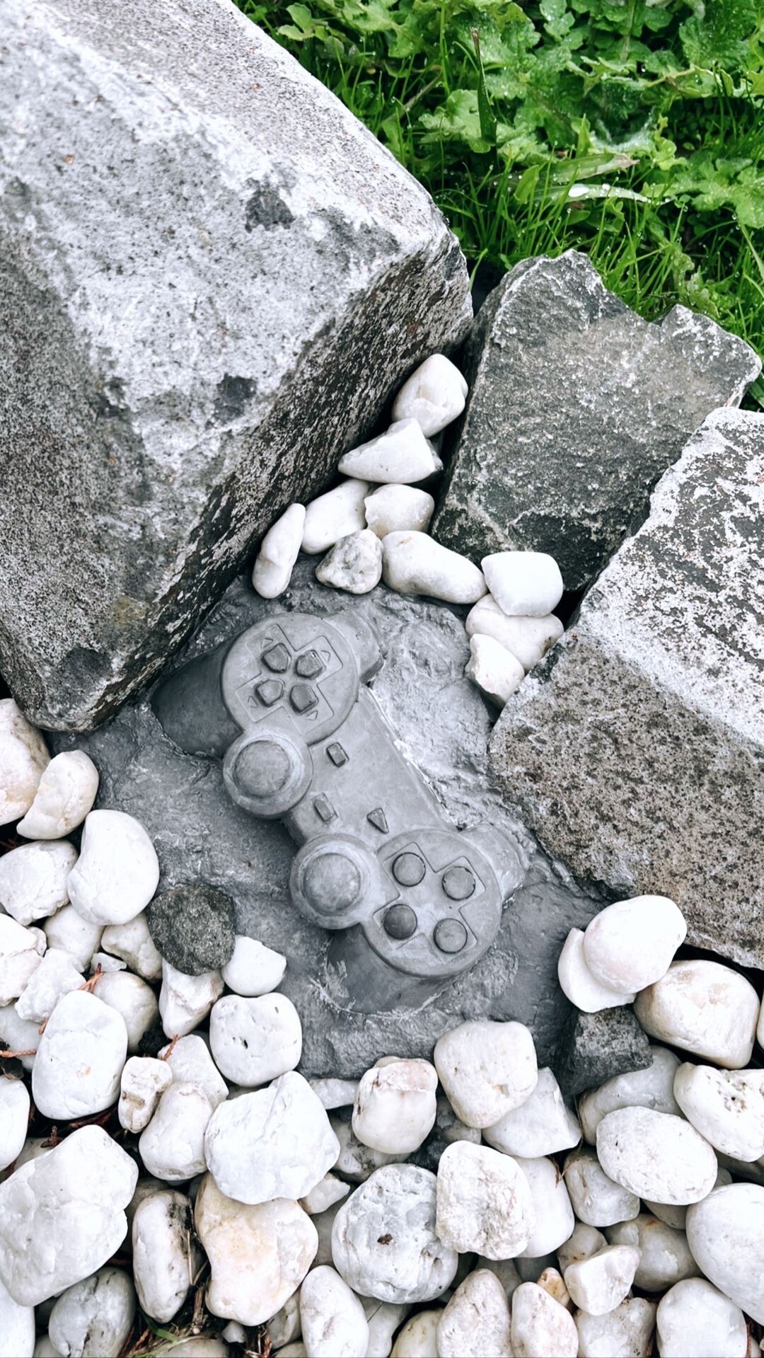 Concrete Gaming Controller Ornament Handmade Gamer Gift Home Decor Desk ...