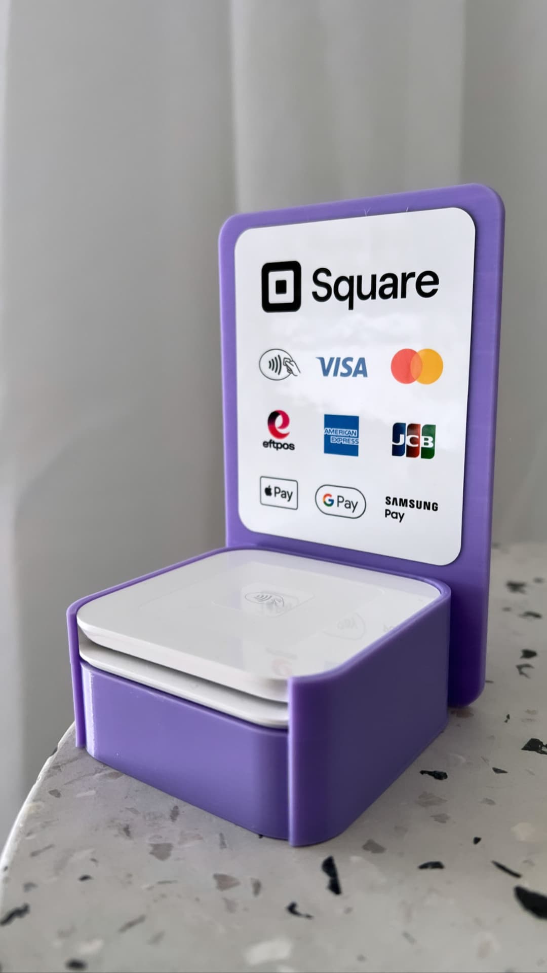 Square Card Reader Stand Dock | Market Display | 3D Printed | Payment ...