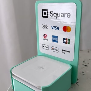 Square Card Reader Stand Dock | Market Display | 3D Printed | Payment ...