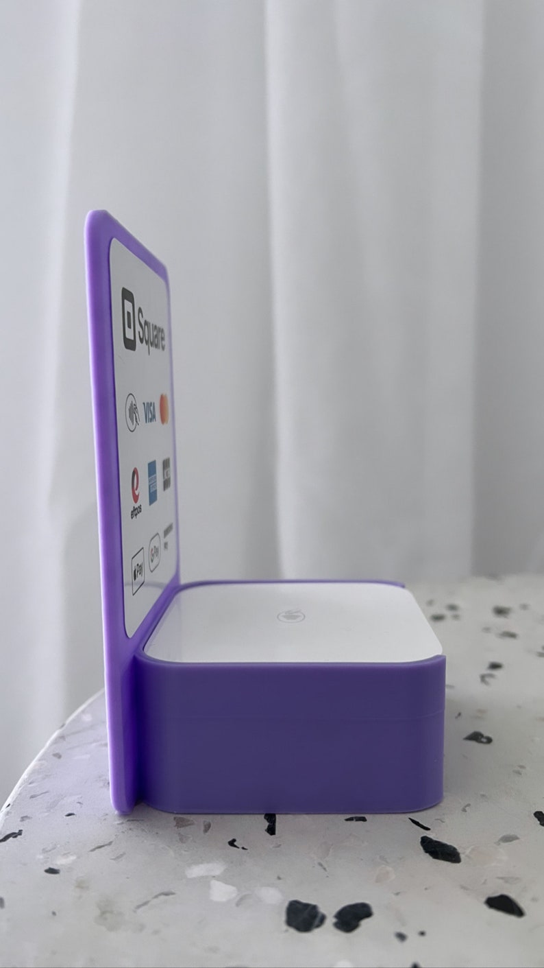 Square Card Reader Stand Dock | Market Display | 3D Printed | Payment ...