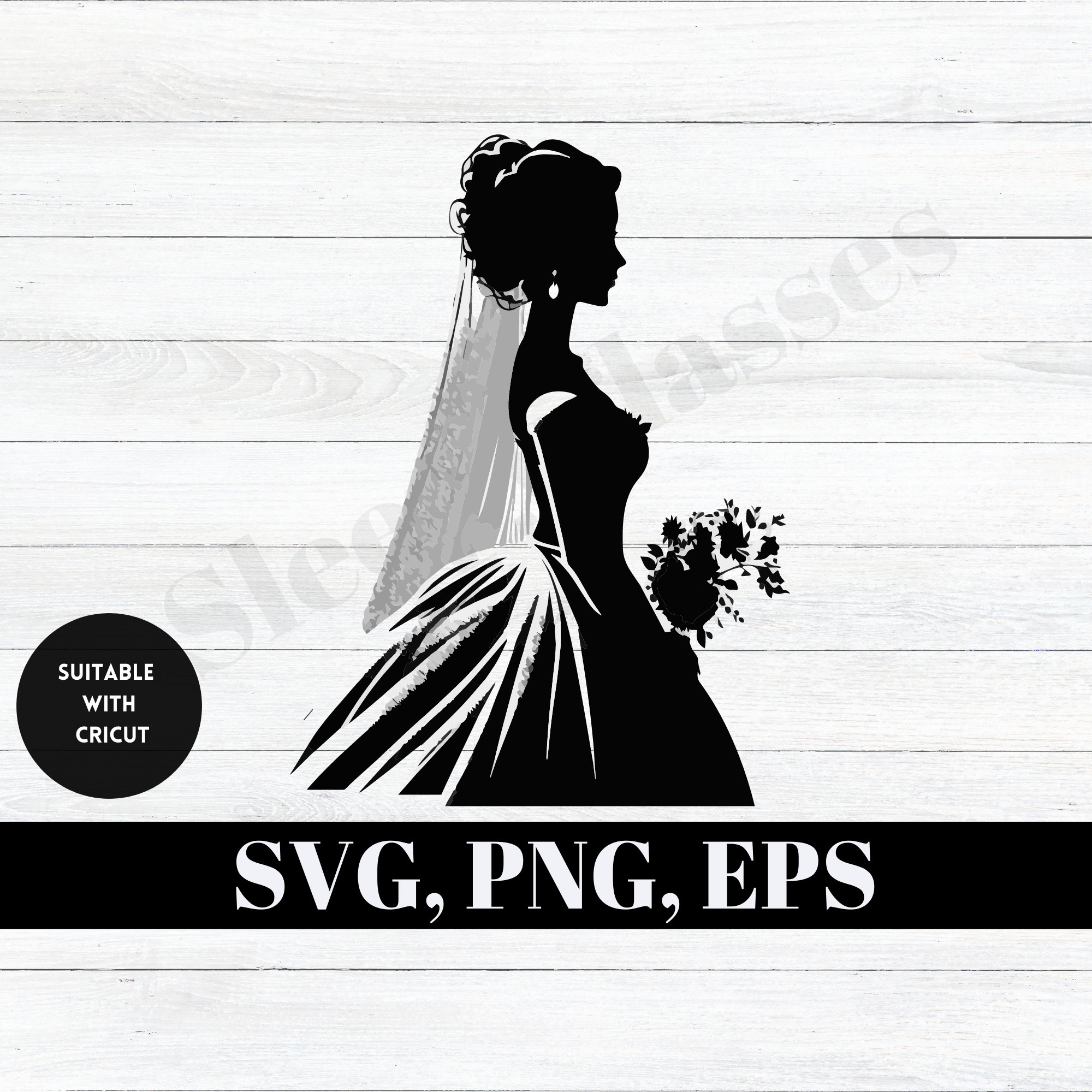 Bride Svg, Bride Flowers Svg, Wedding Invitation Svg, Here Comes the ...