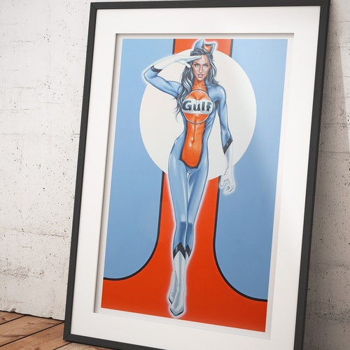Gulf Racing Limited Edition Print of Hand Painted Image - Etsy