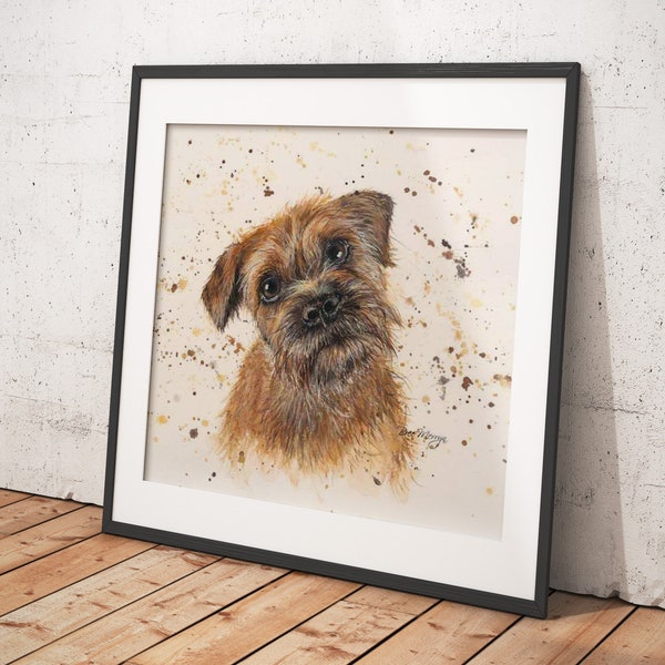 Border Terrier Art - Etsy UK