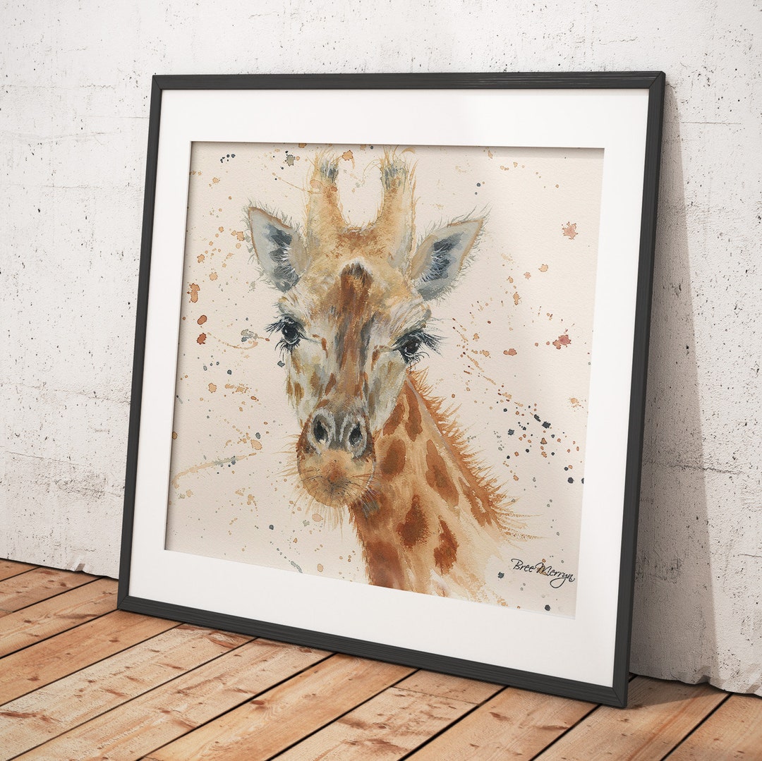 Geraldine the Giraffe - Open Edition Art Prints & Canvases in a Range ...