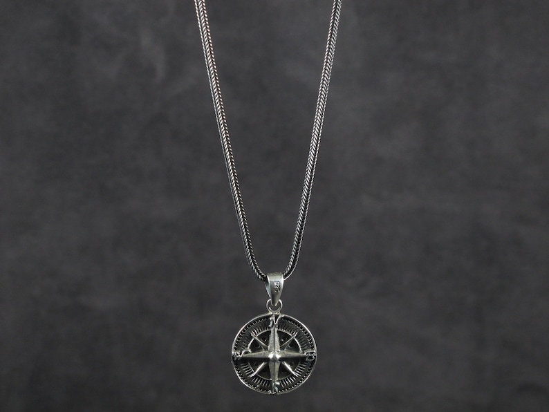Compass Necklace for Men, Compass Necklace Pendant, Unique Gift ...