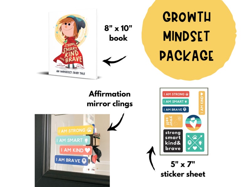Growth Mindset Complete Package, Strong, Smart, Kind and Brave Book ...