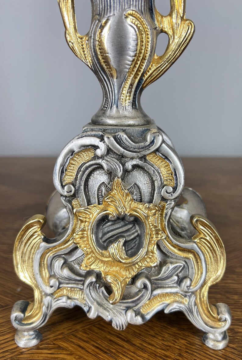 Mantel Clock Vintage Neo Rococo Louis XV Style Revival Garniture Set ...