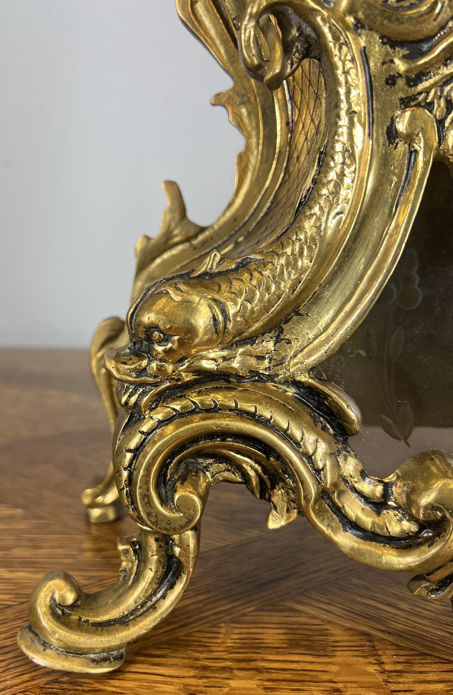 Clock Vintage French Style Decorative Mantel Clock Figural Gilt Case ...