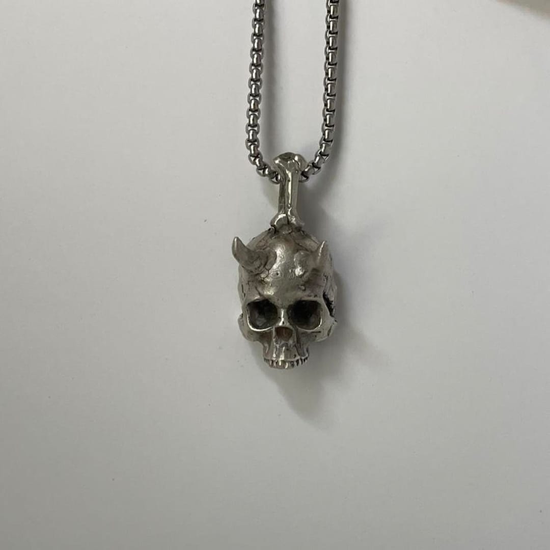 Demon Slayer- Solid Sterling Silver Hand Made Pendant - Etsy