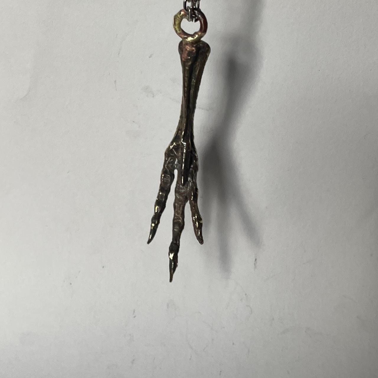Chicken Foot - Solid Brass Hand Made Pendant - Etsy
