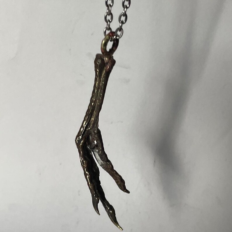 Chicken Foot - Solid Brass Hand Made Pendant - Etsy