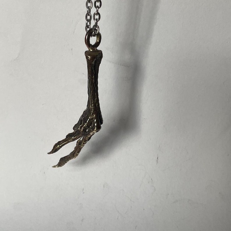 Chicken Foot - Solid Brass Hand Made Pendant - Etsy