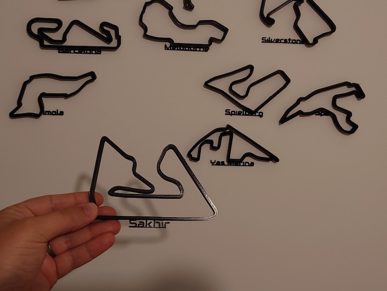 F1 Track Wall Art 3d Printed. Race Track Wall Art - Etsy