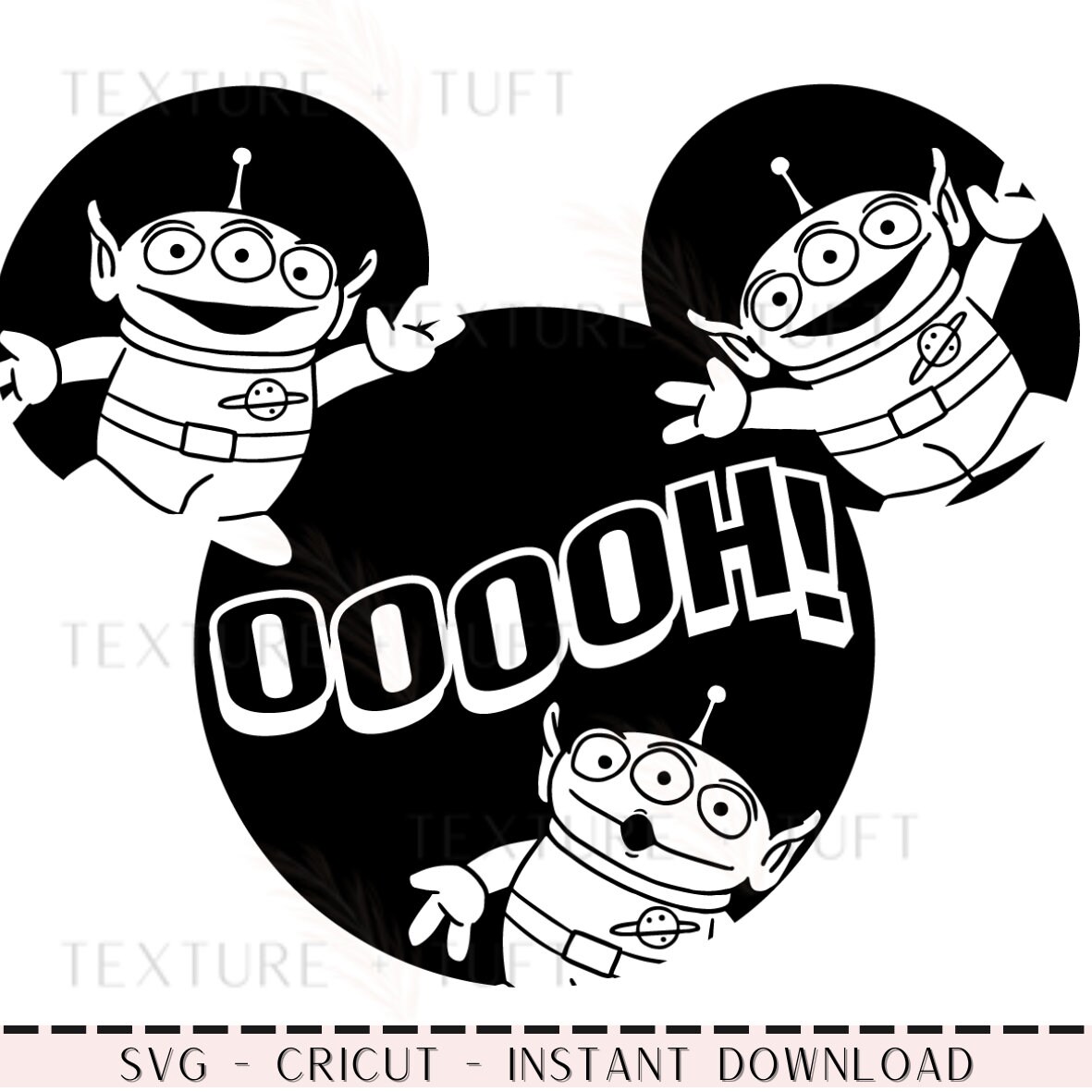 Instant Download Toy Story Inspired SVG Alien Mouse Ears - Etsy