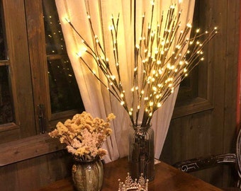 LED Lighted Natural Birch Branches - Etsy