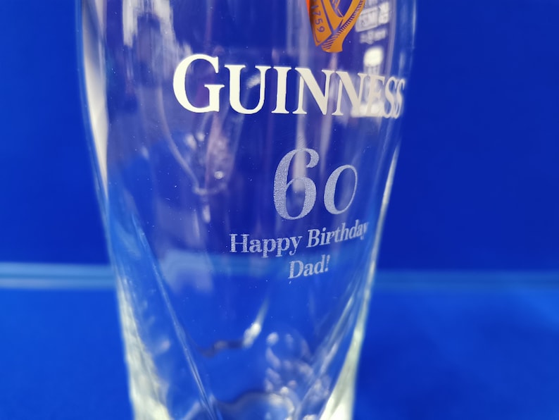 Personalised Engraved Guinness Glass Perfect For Any Etsy