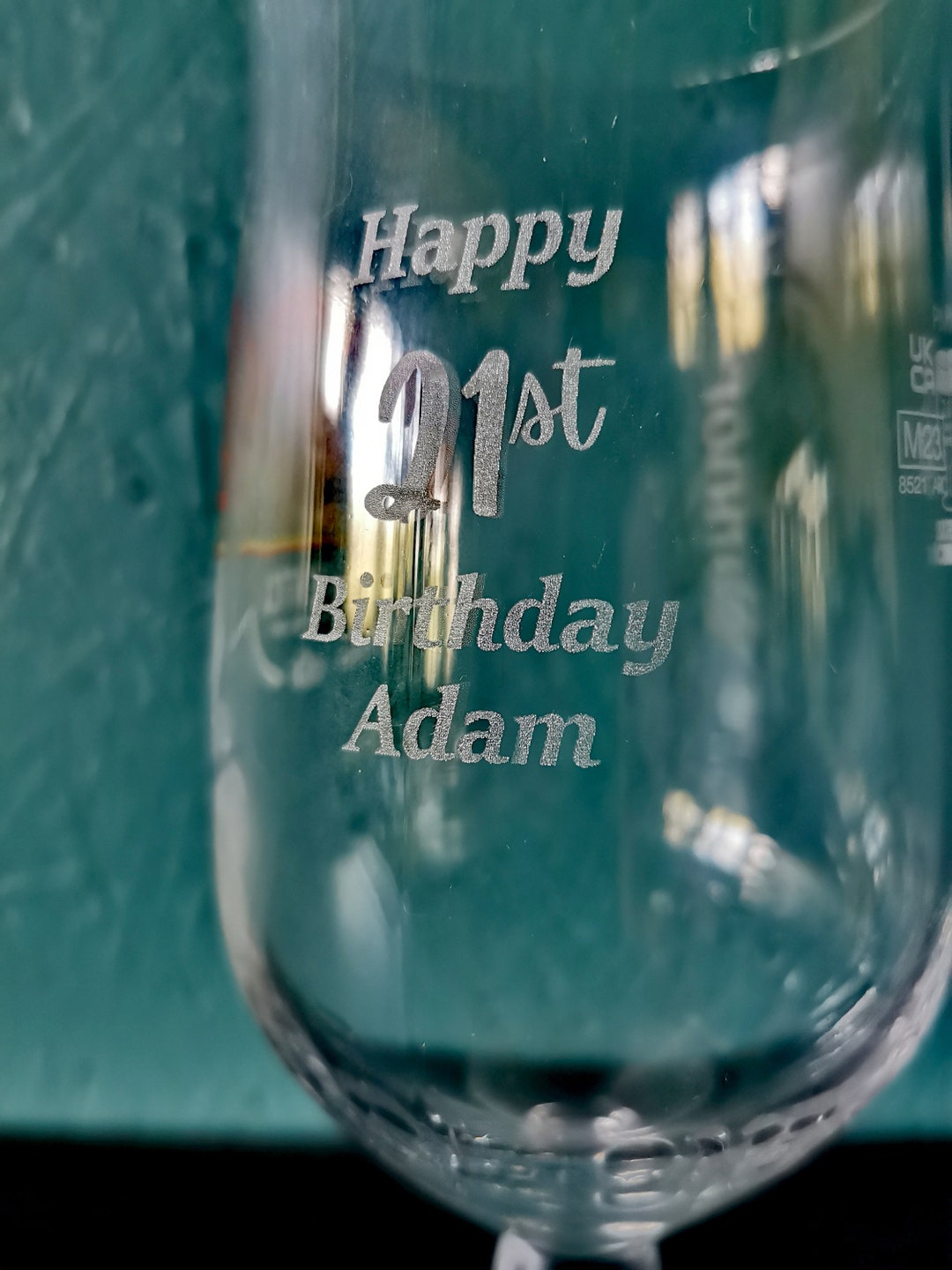 Personalised Engraved Birthday Birra Moretti Glass | 18th, 21st, 30th ...