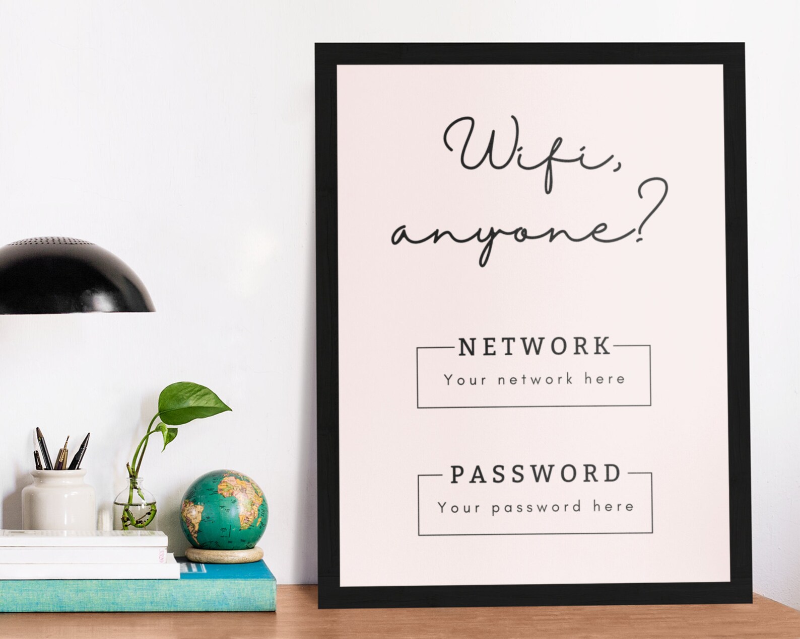 Minimalist Wifi Sign Printable Wifi Sign Wifi Print Wifi - Etsy