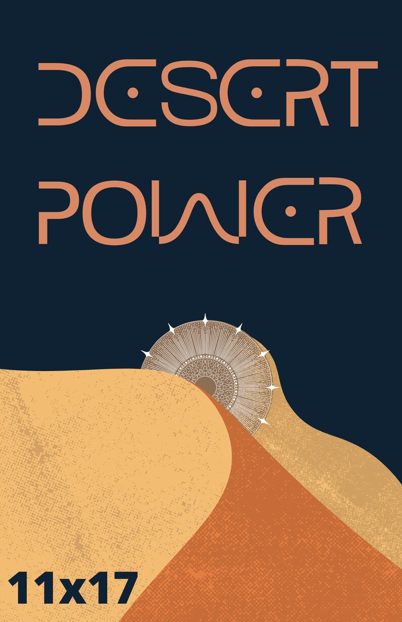 Dune Sandworm Shai-hulud Dune Poster Dessert Power Dune | Etsy