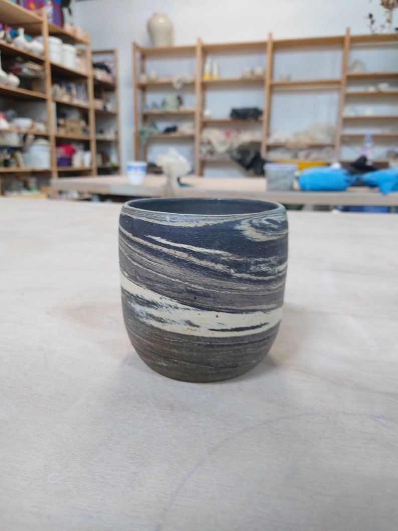 Marbled Clay Plant Pot, Agateware, Stoneware, Planter - Etsy Australia