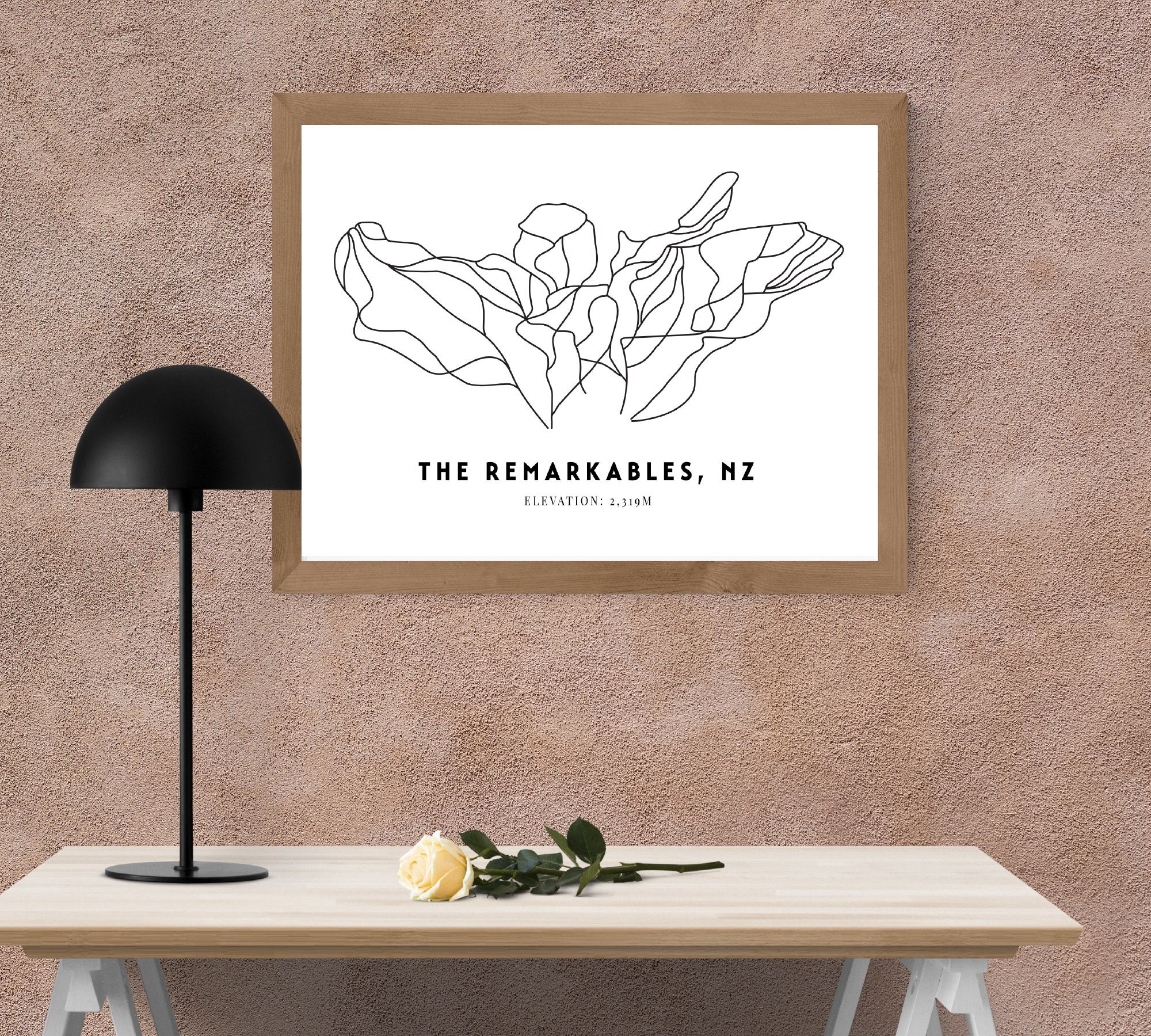 Remarkables Ski Trail Map, Digital Wall Art, Digital Wall Print, Ski ...