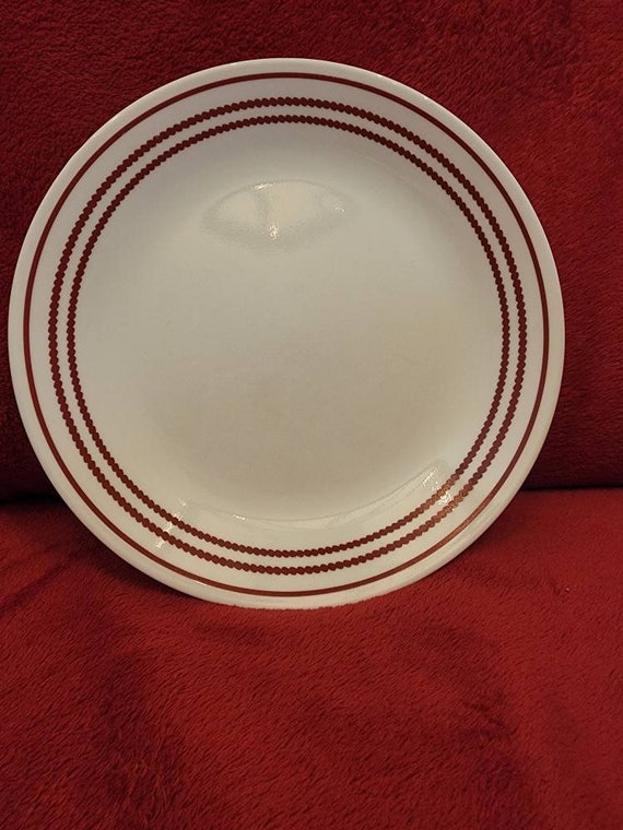 Corelle Ruby Red Plate - Etsy