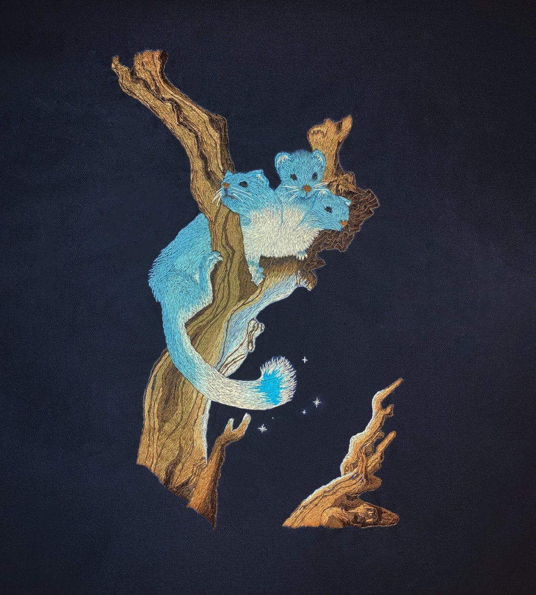 Embroidery Pattern & Guide: Cerberus Weasel - Thread Painting - Instant ...