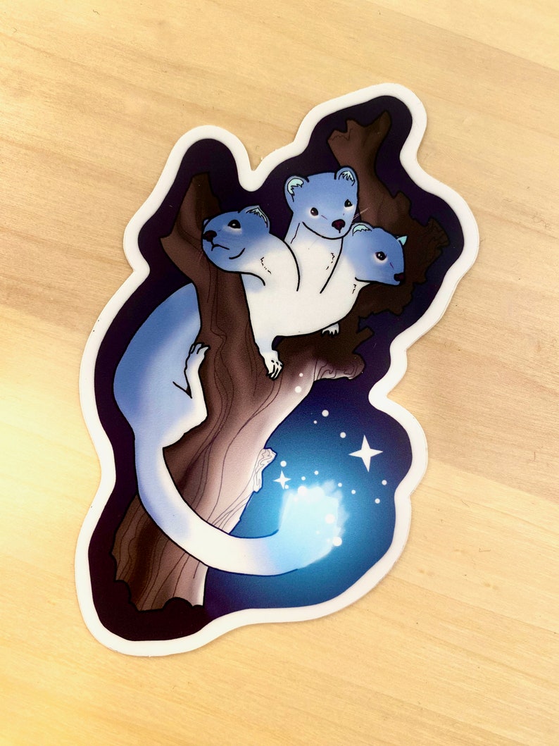 Cerberus Weasel Sticker - Etsy
