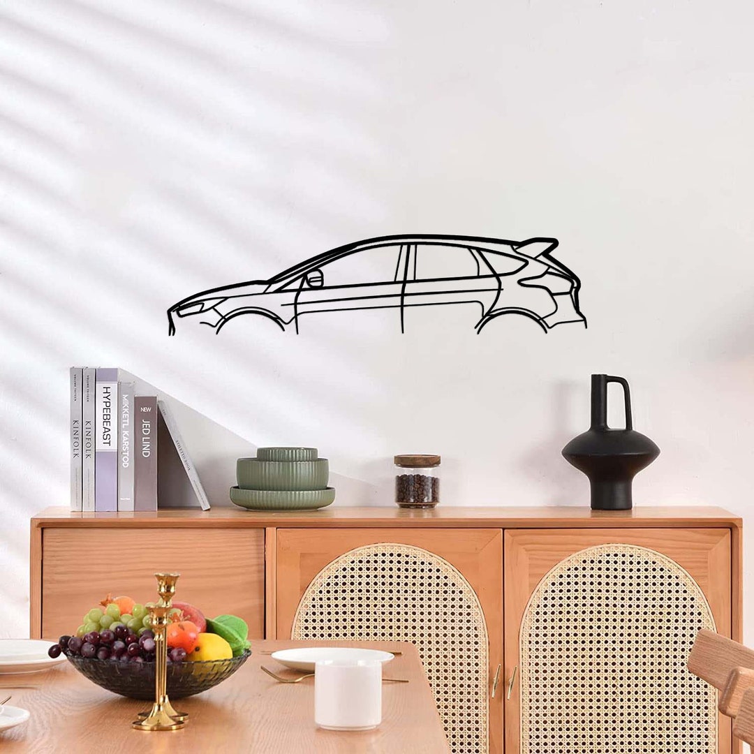 Metal Car Wall Art, Car Silhouette, Car Gift for Him, Car Accessories ...