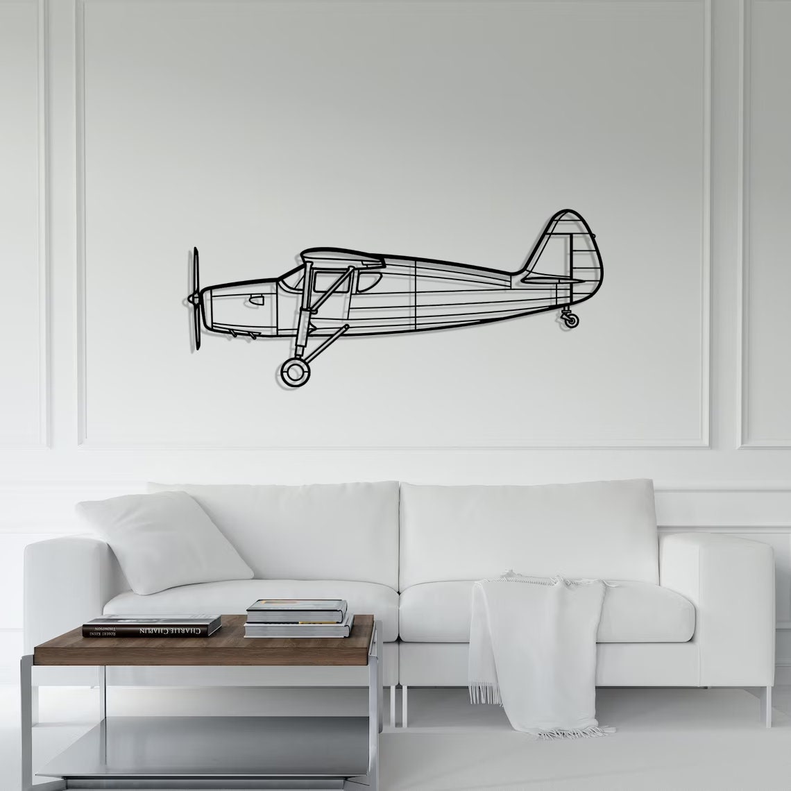 24R Argus III UC61K Silhouette Metal Wall Art, Aircraft Metal Wall ...