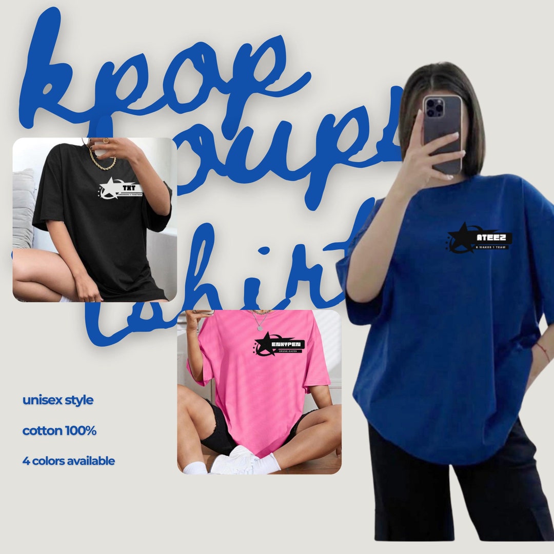 KPOP TSHIRT Y2K Style seventeen,exo,got7,nct,oneus - Etsy Norway