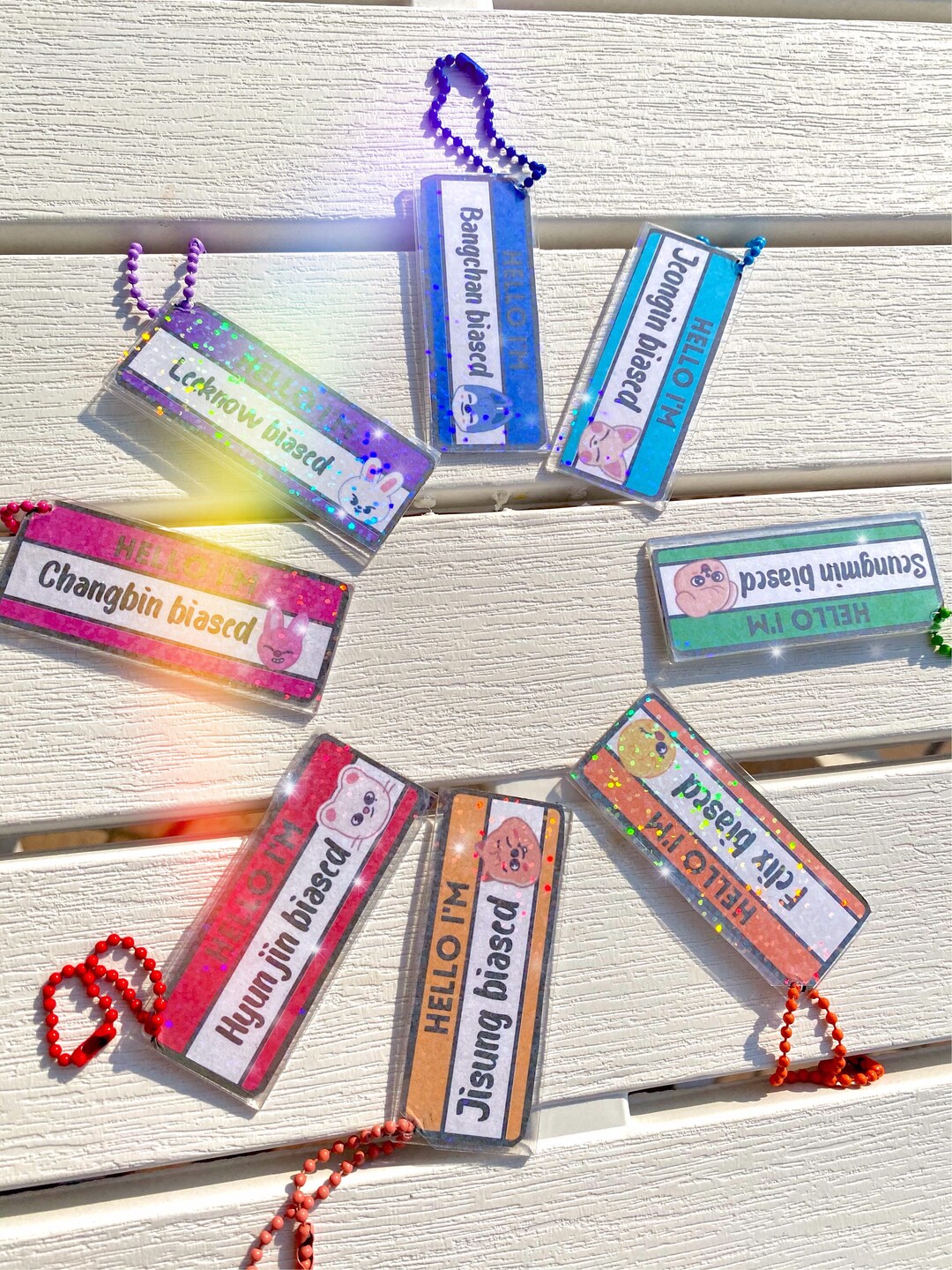 SKZ Keychain bias Edition - Etsy