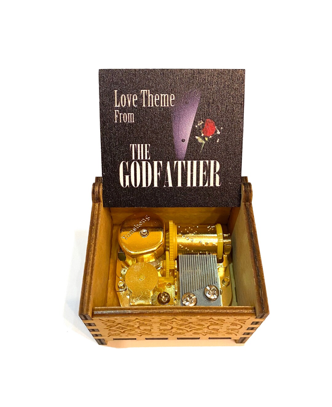 Speak Softly Love | Wind-up & Hand-crank Music Box | Custom Engraving ...