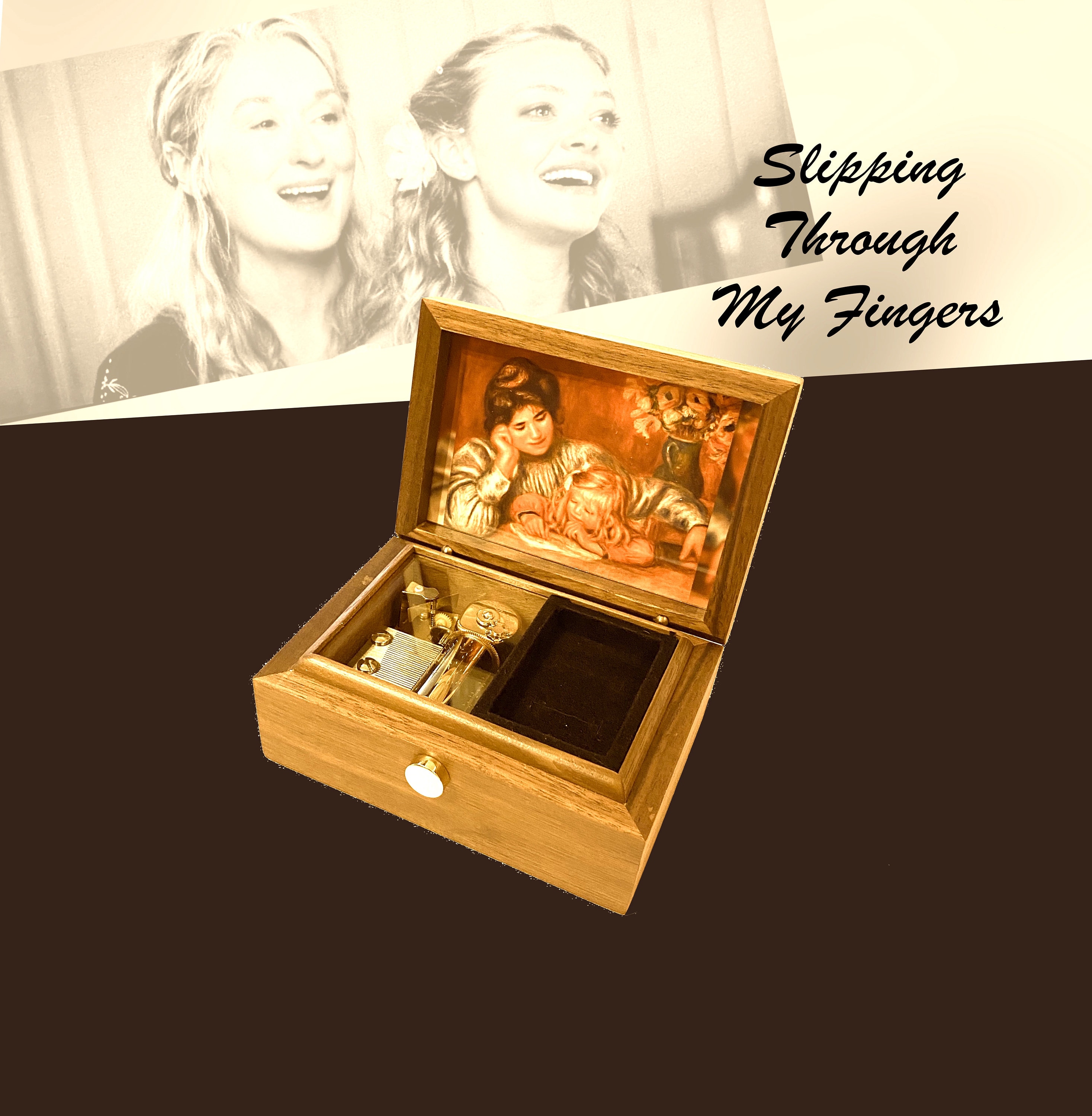 Slipping Through My Fingers Wind-up Music Box | Custom Engraving ...