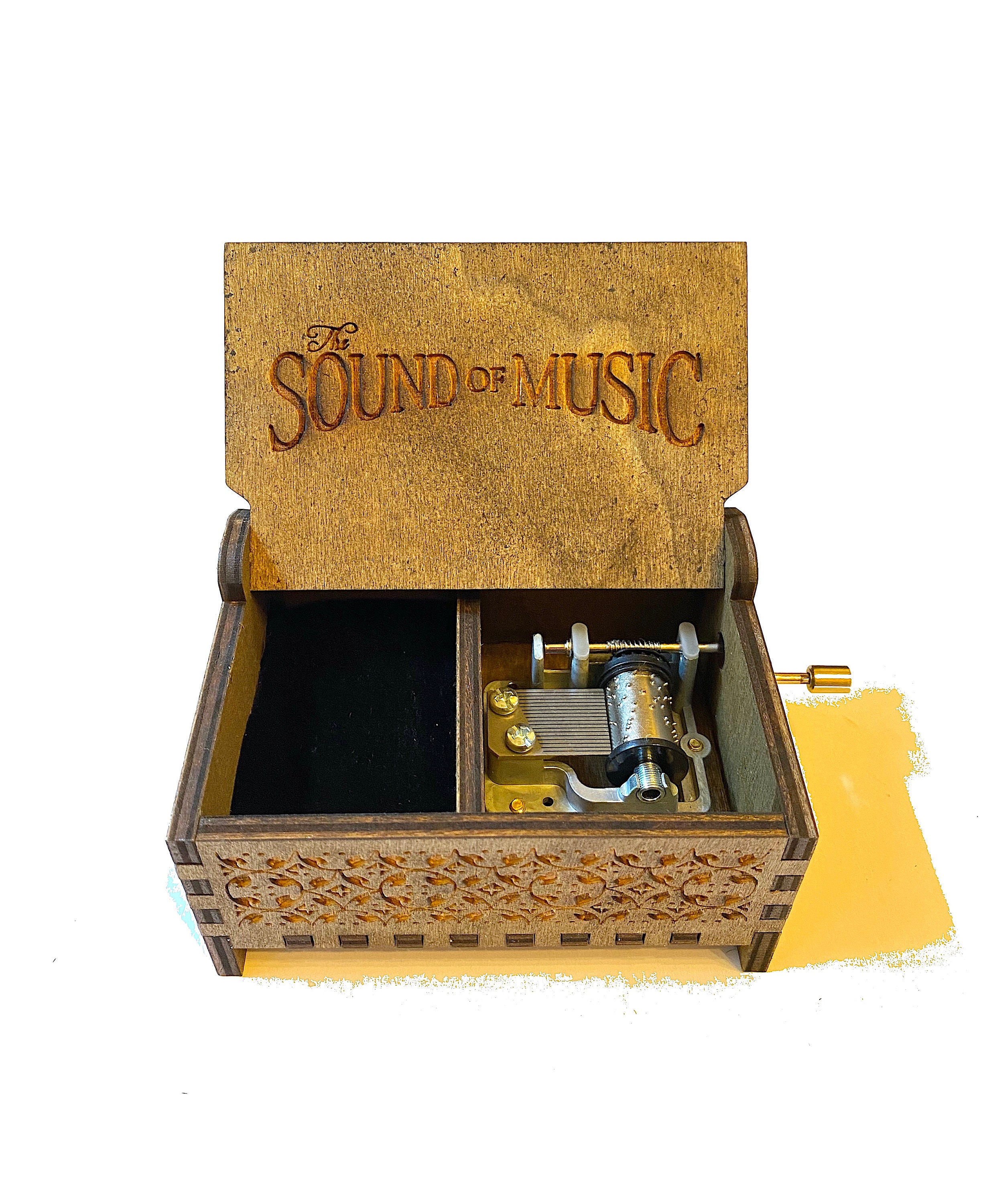 The Sound of Music Wind-up & Hand-crank Music Box Custom Engraving ...