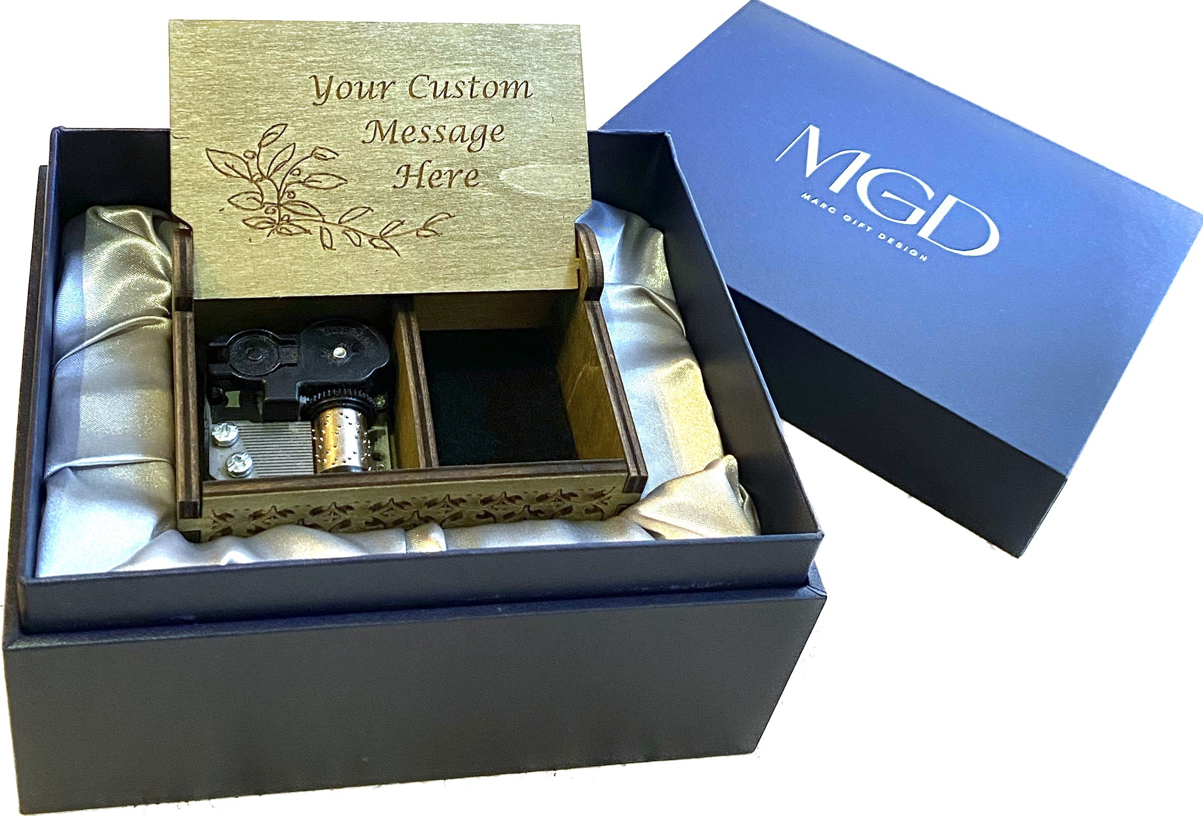 Que Sera Sera Wind-up & Hand-crank Music Box Custom Engraving ...