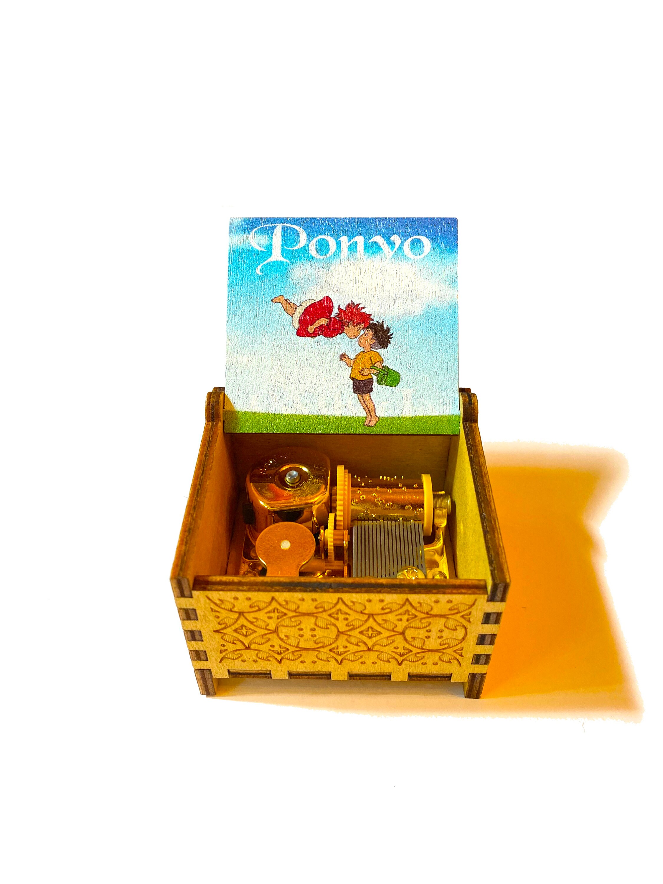 Ponyo | Wind-up & Hand-crank Music Box | Custom Engraving | Perfect ...