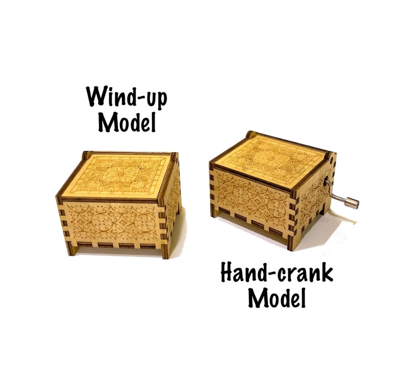 Unchained Melody Wind-up & Hand-crank Music Box Custom Engraving ...