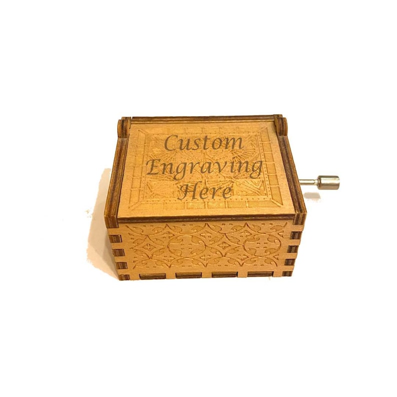 The Sound of Music Tiny Cute Hand-crank Music Box Custom Engraving ...